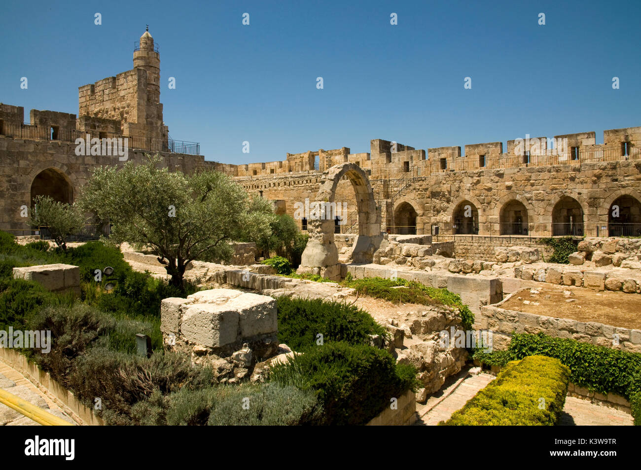 David Fortress and Museum, Jerusalem Stock Photo - Alamy