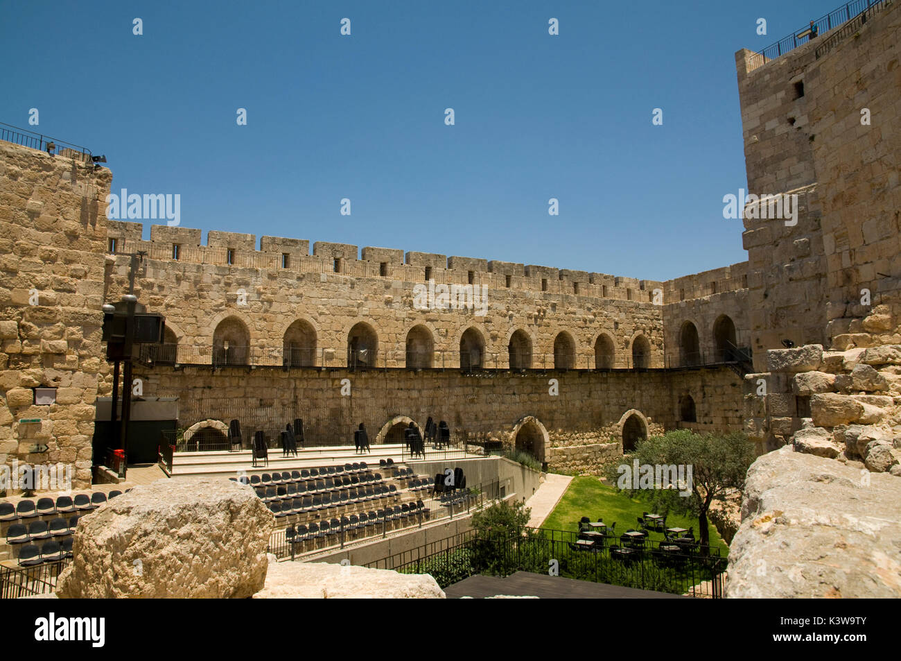 David Fortress and Museum, Jerusalem Stock Photo - Alamy
