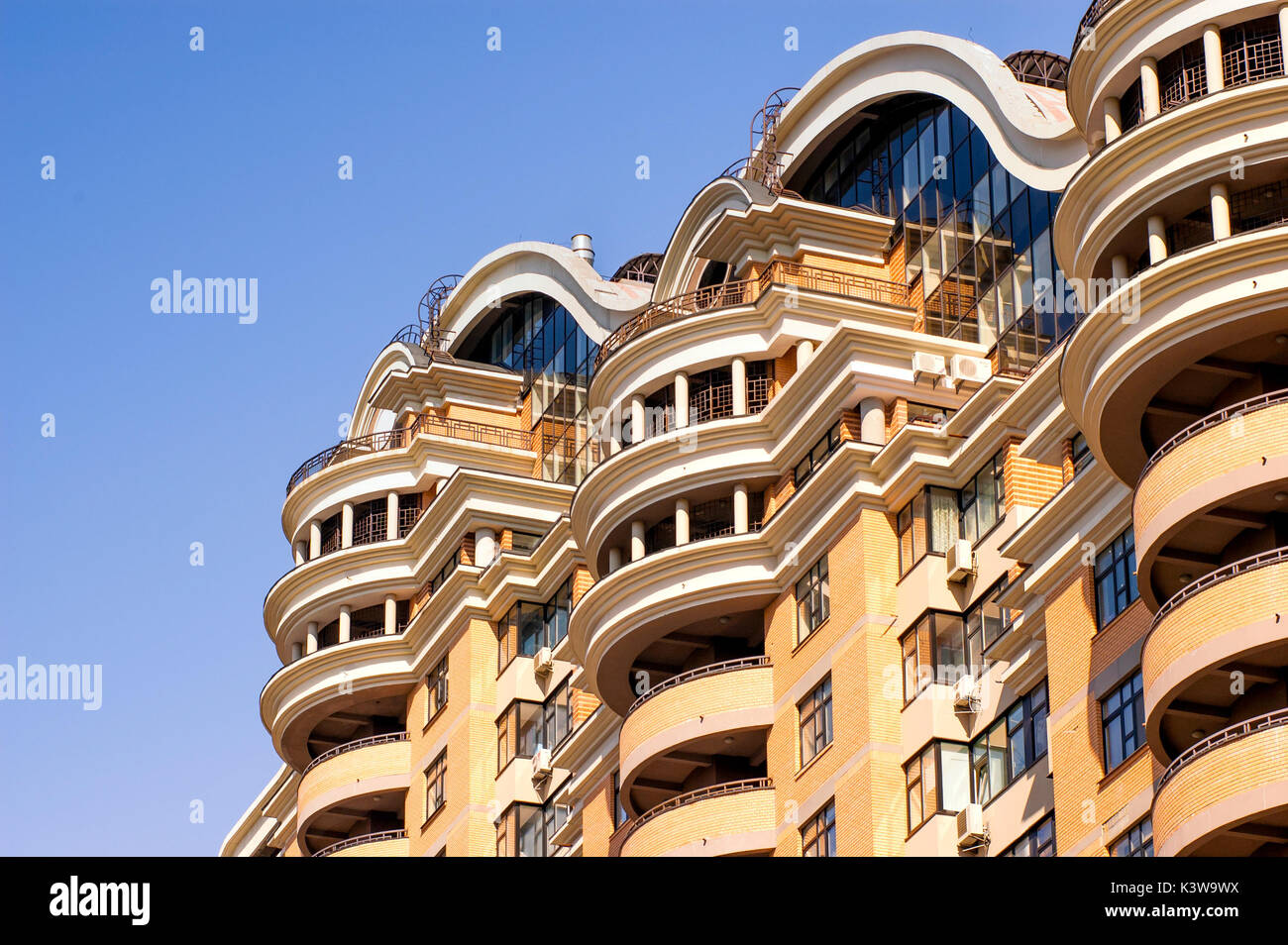Kiev/Ukraine - March 24, 2006 - Modern building with apartments and ...
