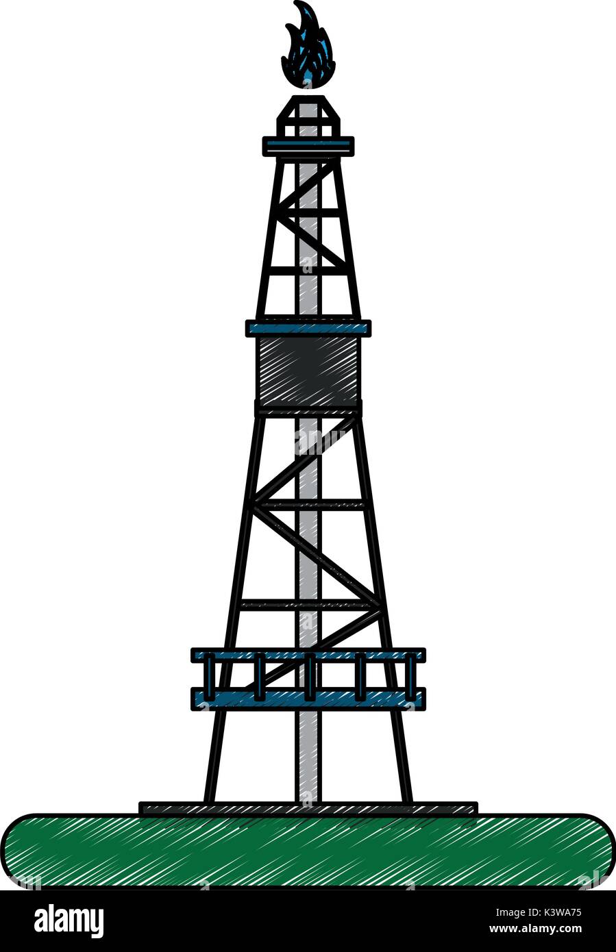Isolated gas tower design Stock Vector Image & Art - Alamy