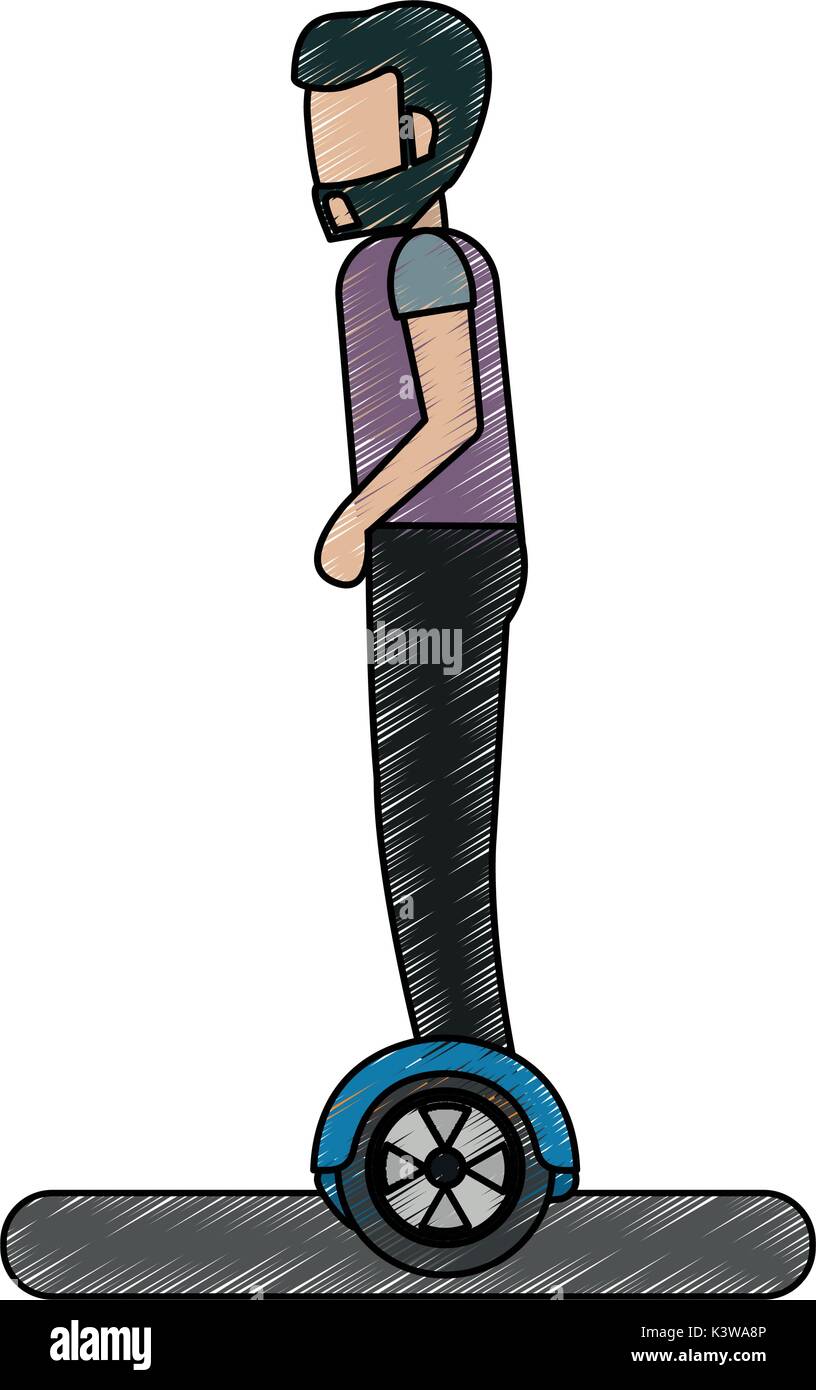 Man over hoverboard design Stock Vector Image & Art - Alamy