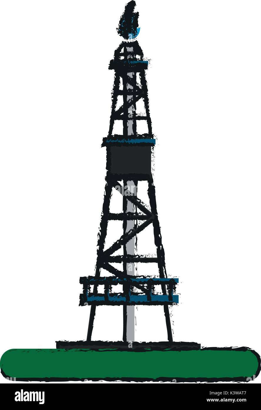 Isolated gas tower design Stock Vector Image & Art - Alamy