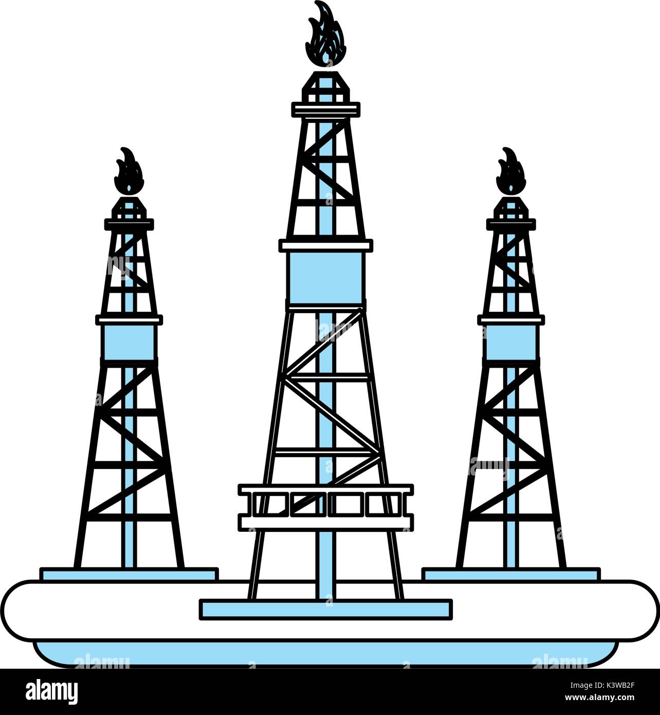 Isolated gas tower design Stock Vector Image & Art - Alamy