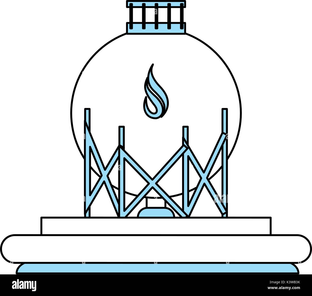 Butane gas chemical plant Stock Vector Images - Alamy