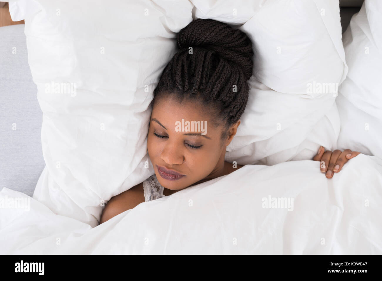 Peaceful african american woman hi-res stock photography and images - Alamy