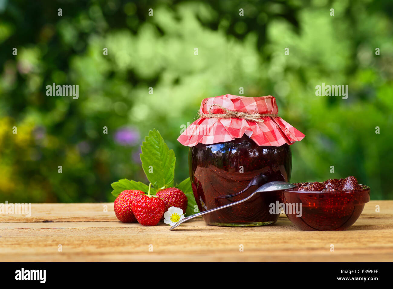 homemade strawberry jam Stock Photo - Alamy