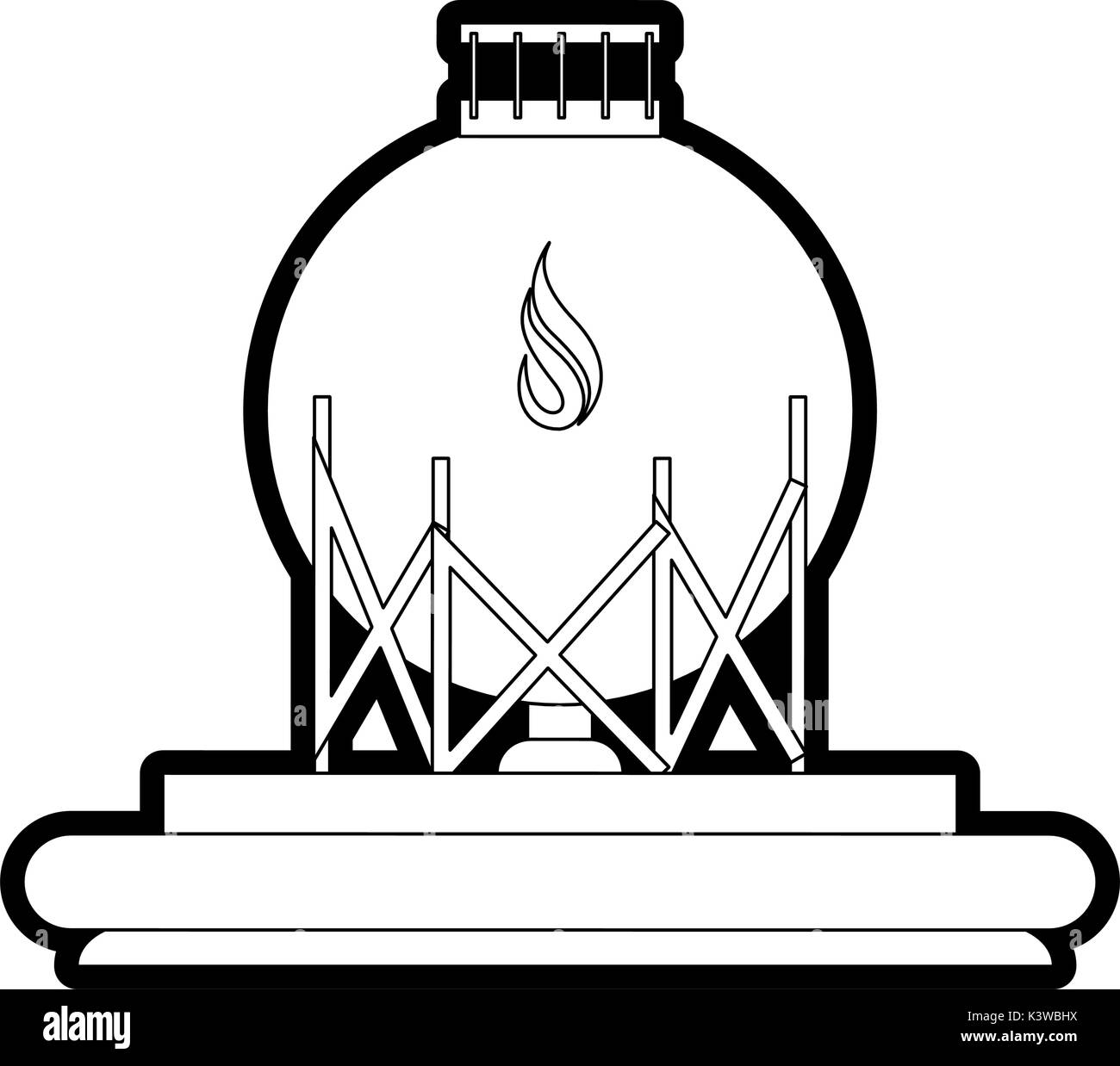 Butane gas chemical plant Stock Vector Images - Alamy