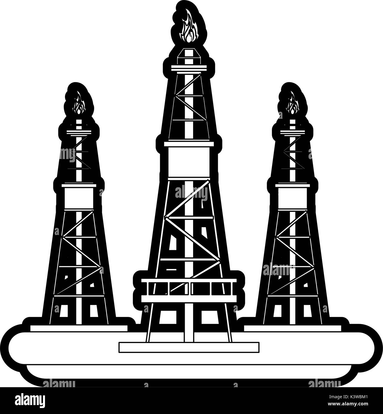 Isolated gas tower design Stock Vector Image & Art - Alamy
