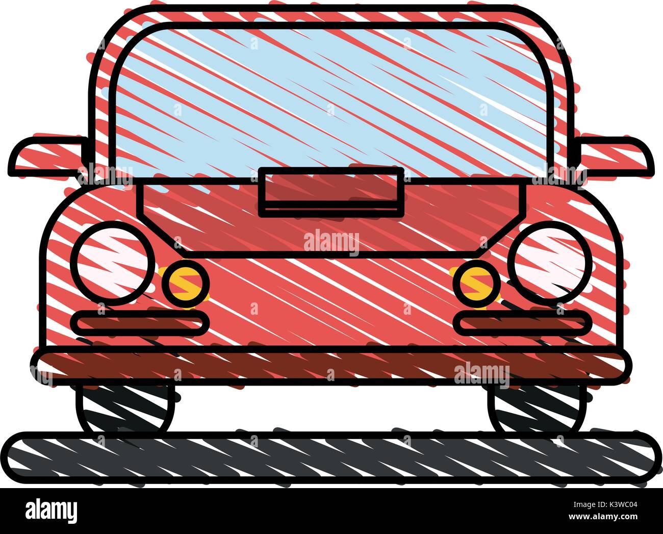 Isolated red car design Stock Vector Image & Art - Alamy