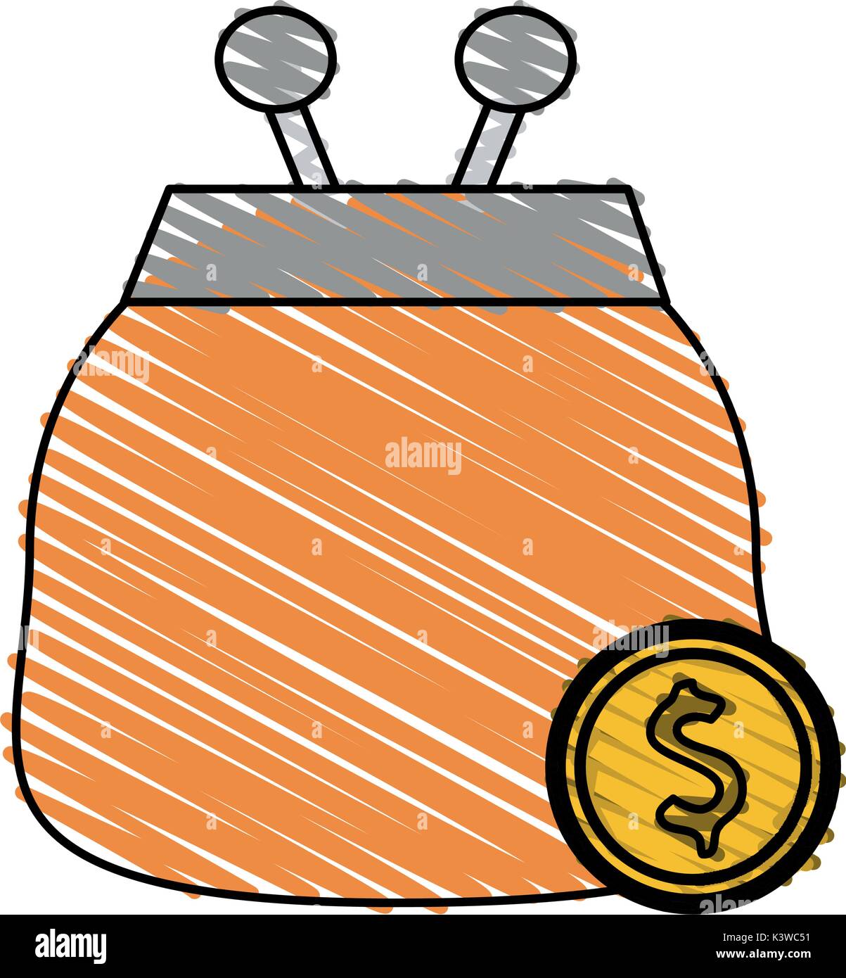 Coin design financial item Stock Vector Images - Alamy