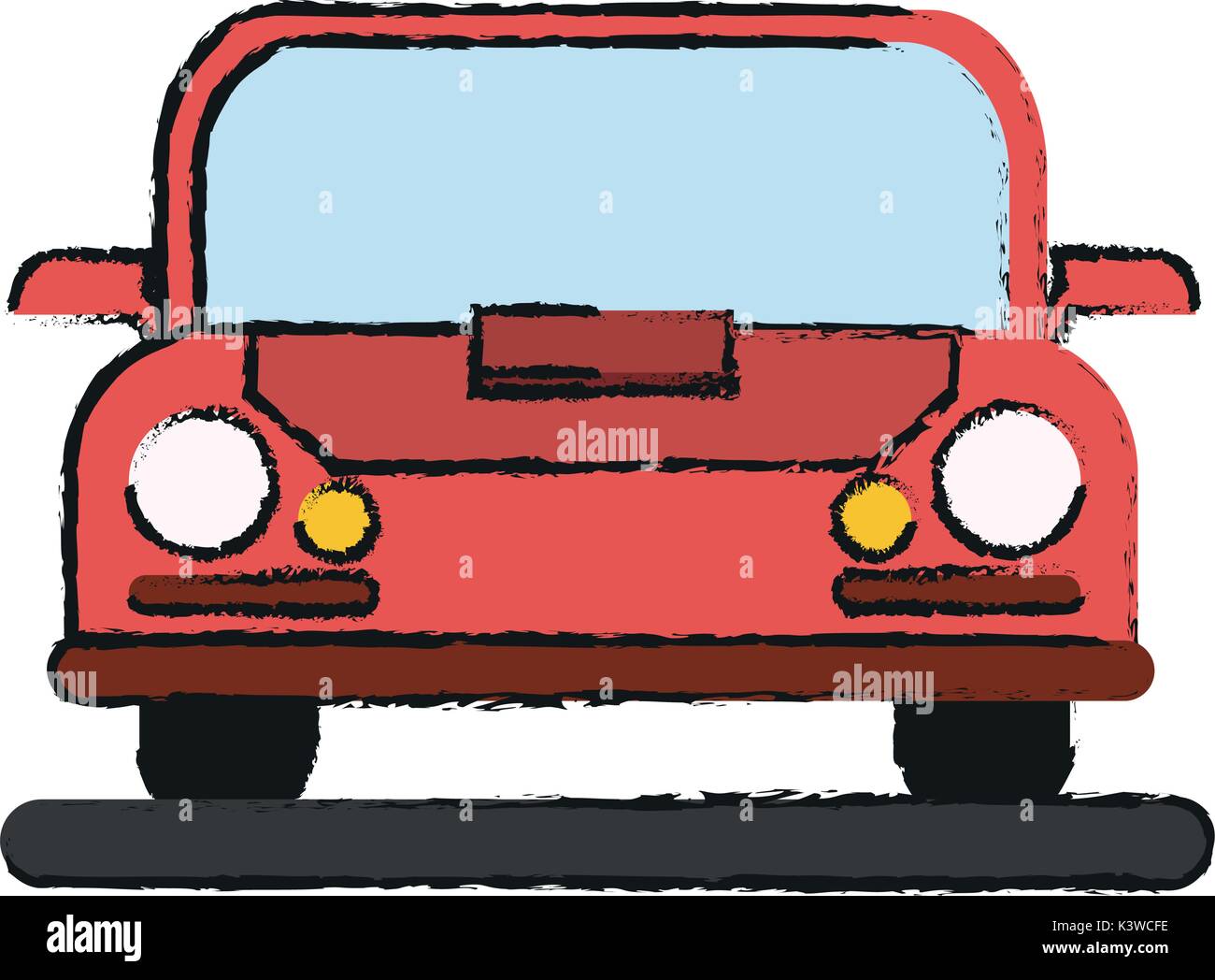 Isolated red car design Stock Vector Image & Art - Alamy