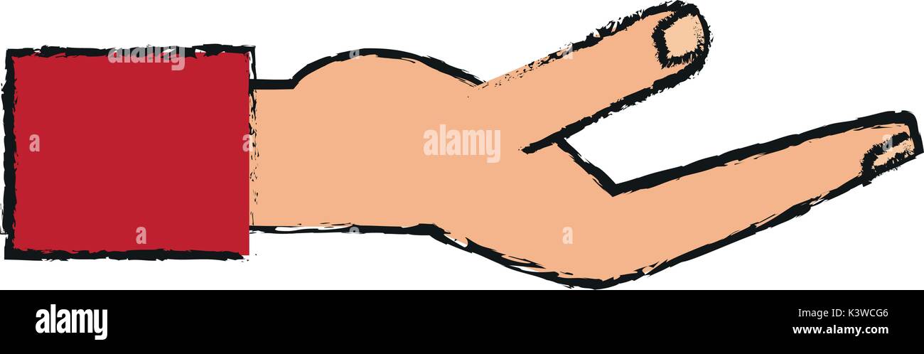Isolated human hand design Stock Vector Image & Art - Alamy