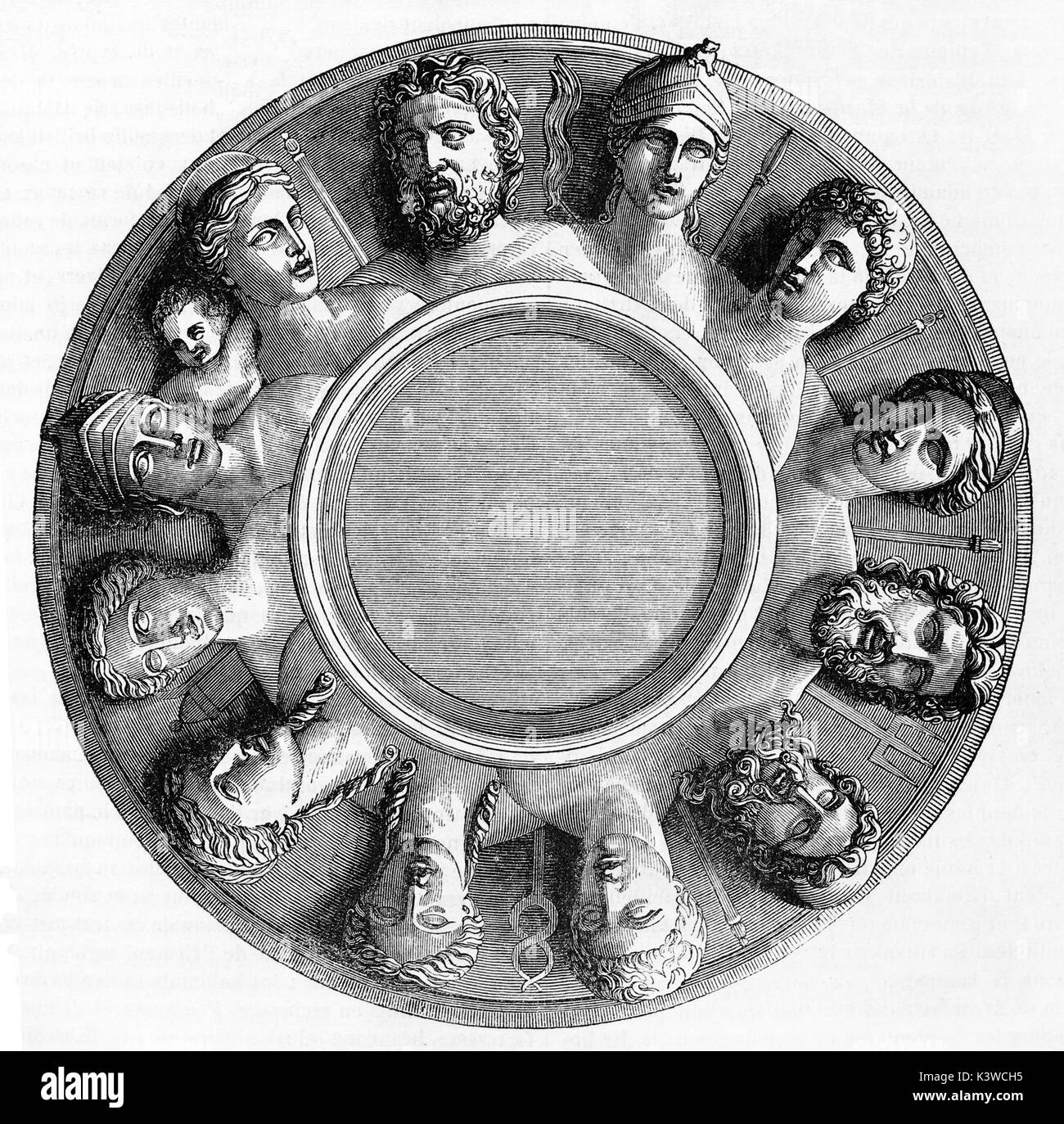 Roman mythology gods painting Black and White Stock Photos & Images - Alamy