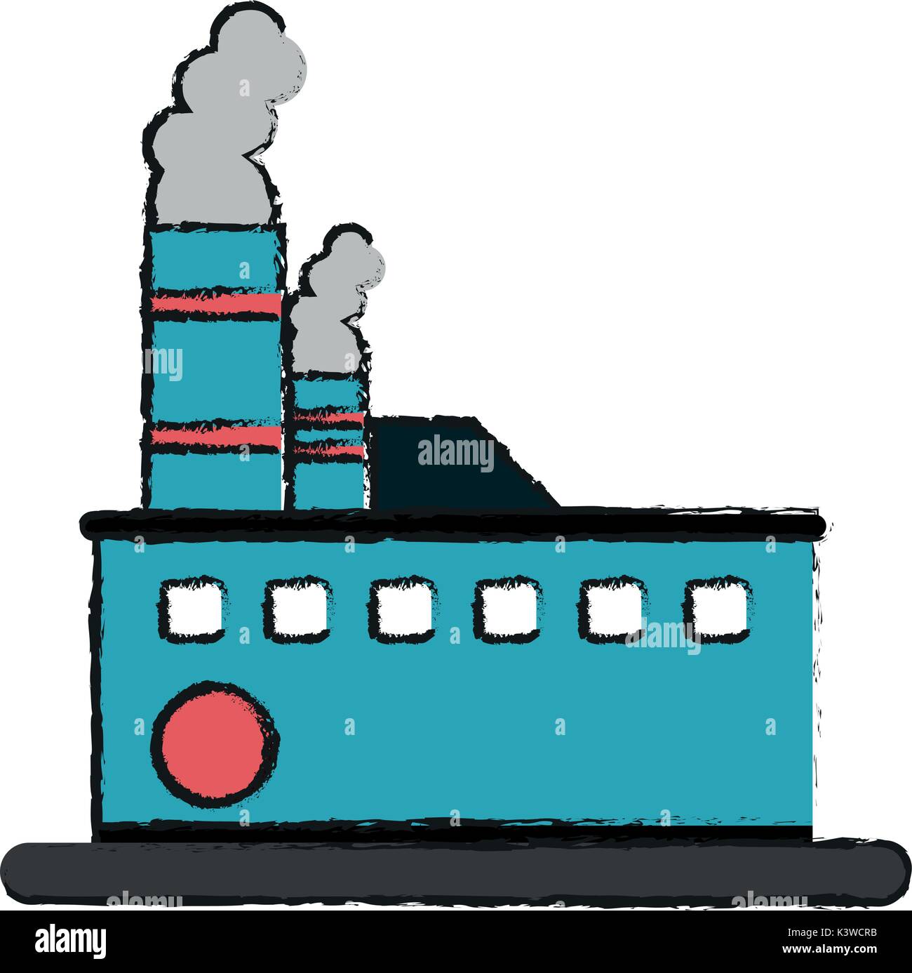 Isolated factory design Stock Vector Image & Art - Alamy