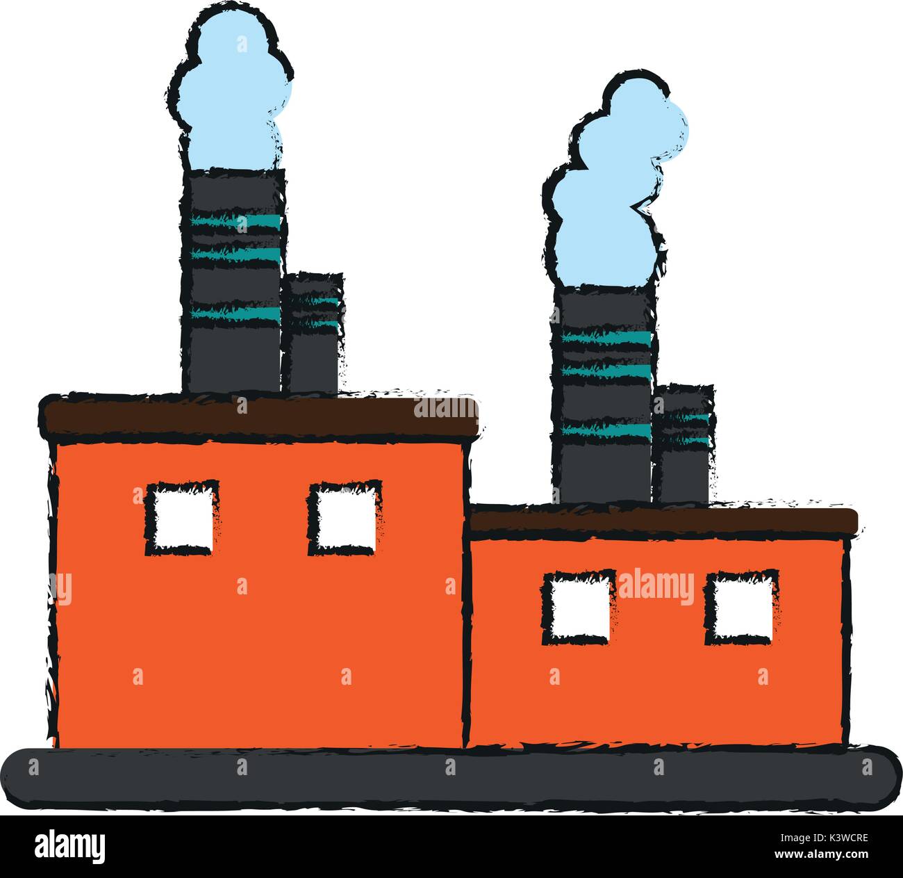 Isolated factory design Stock Vector Image & Art - Alamy