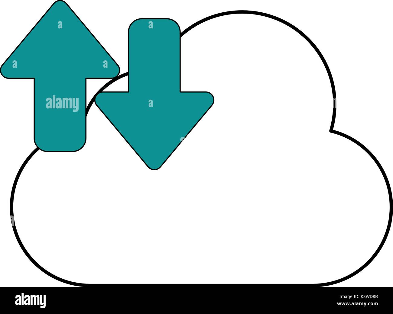 Isolated cloud computing design Stock Vector Image & Art - Alamy