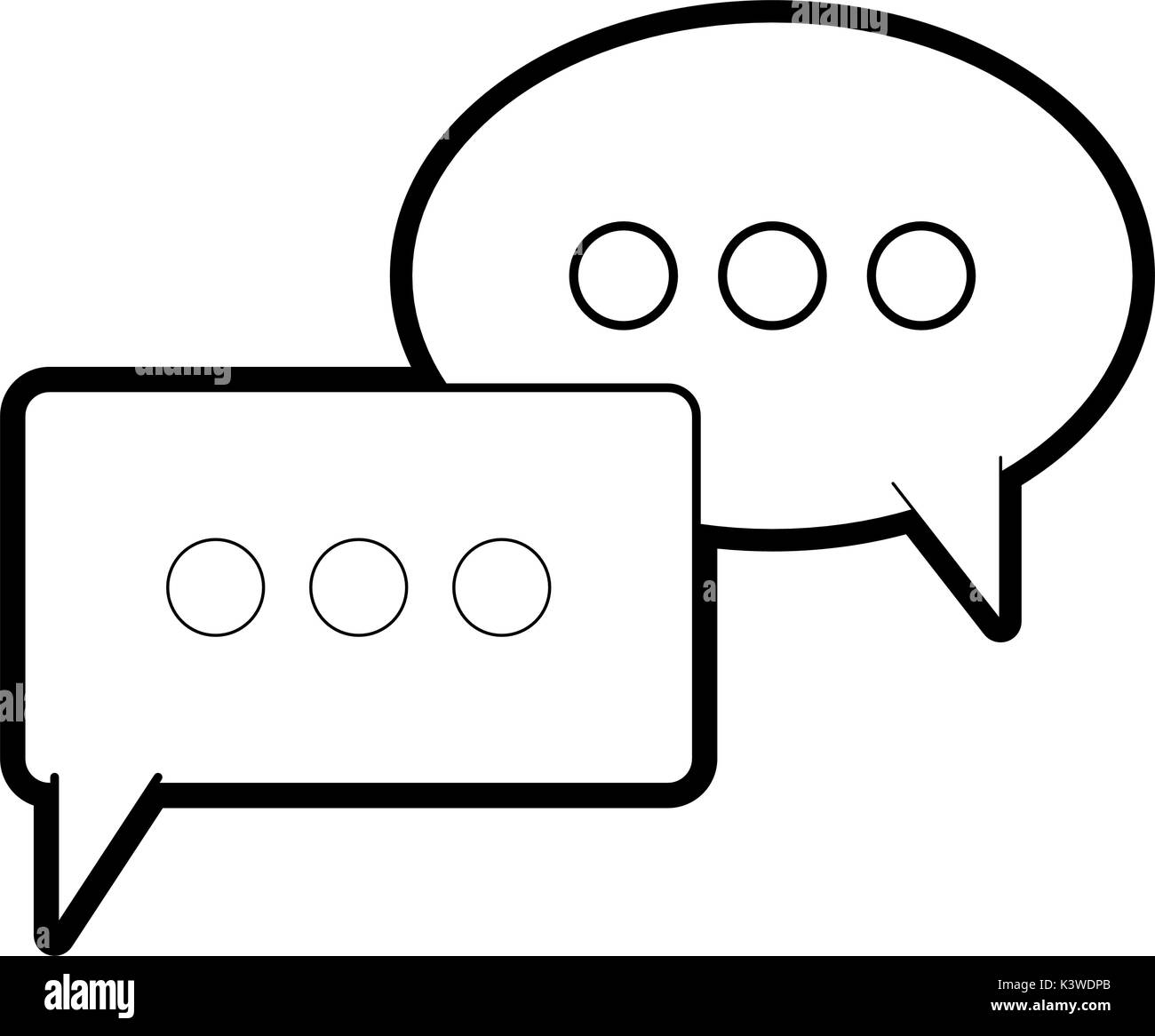 Isolated communication bubbles design Stock Vector Image & Art - Alamy