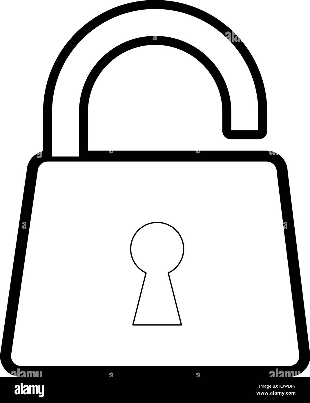 Isolated padlock design Stock Vector Image & Art - Alamy