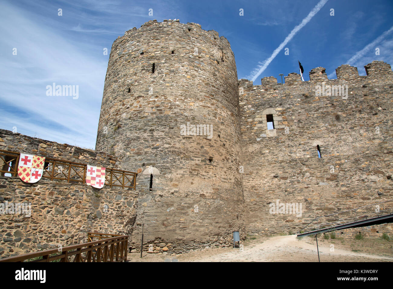 Knights Templar Castle; Ponferrada; Spain Stock Photo - Alamy