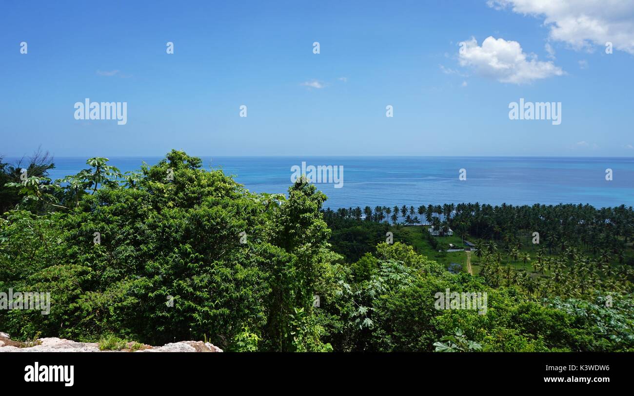 amazing tropical landscape in the dominican republic Stock Photo - Alamy