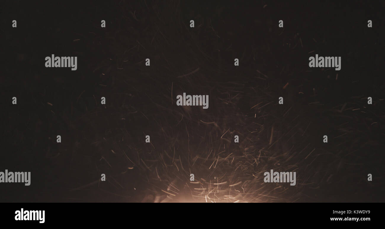 macro shot of sand dust explosive flow for overlay Stock Photo - Alamy