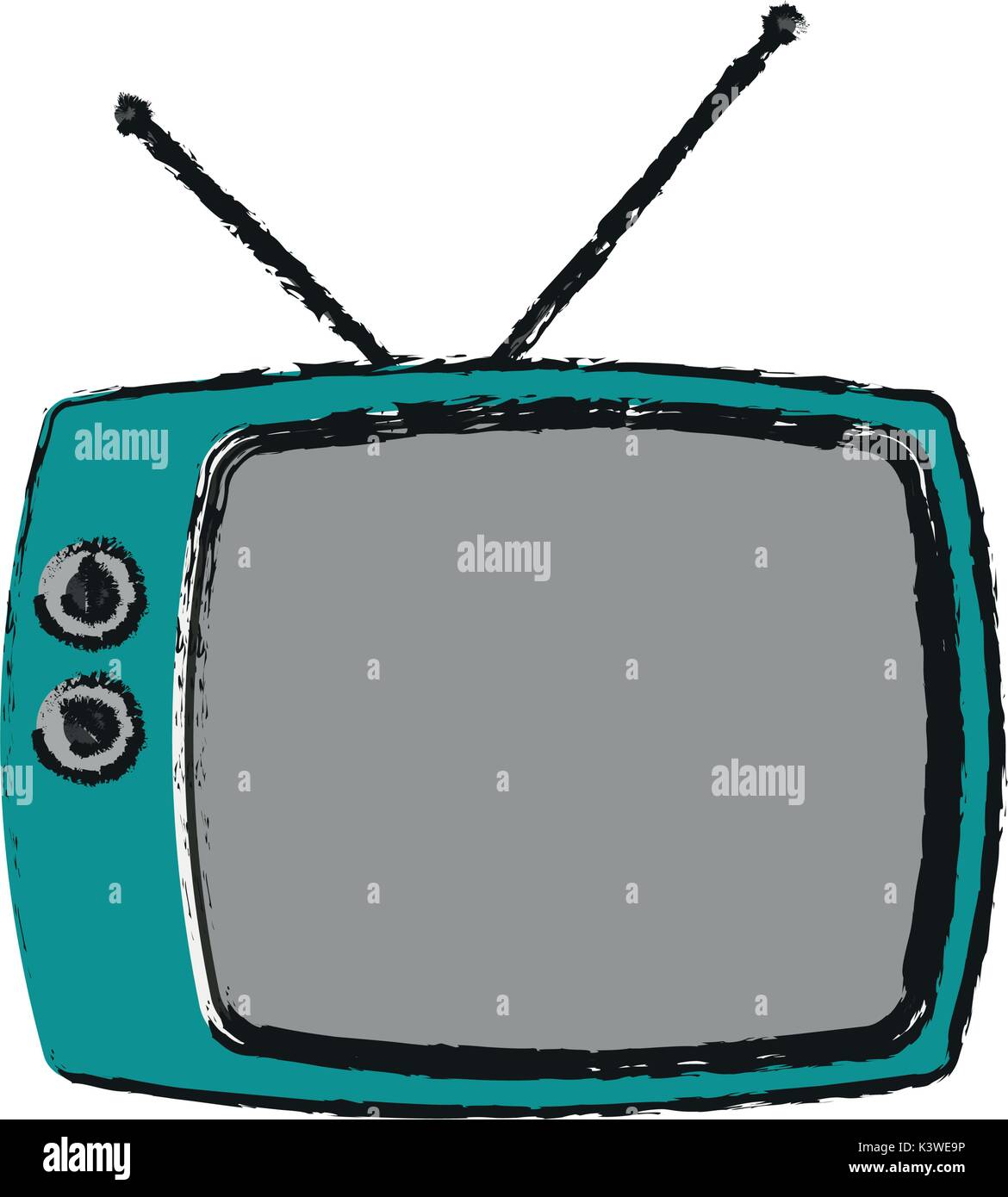 Isolated retro tv design Stock Vector Image & Art - Alamy