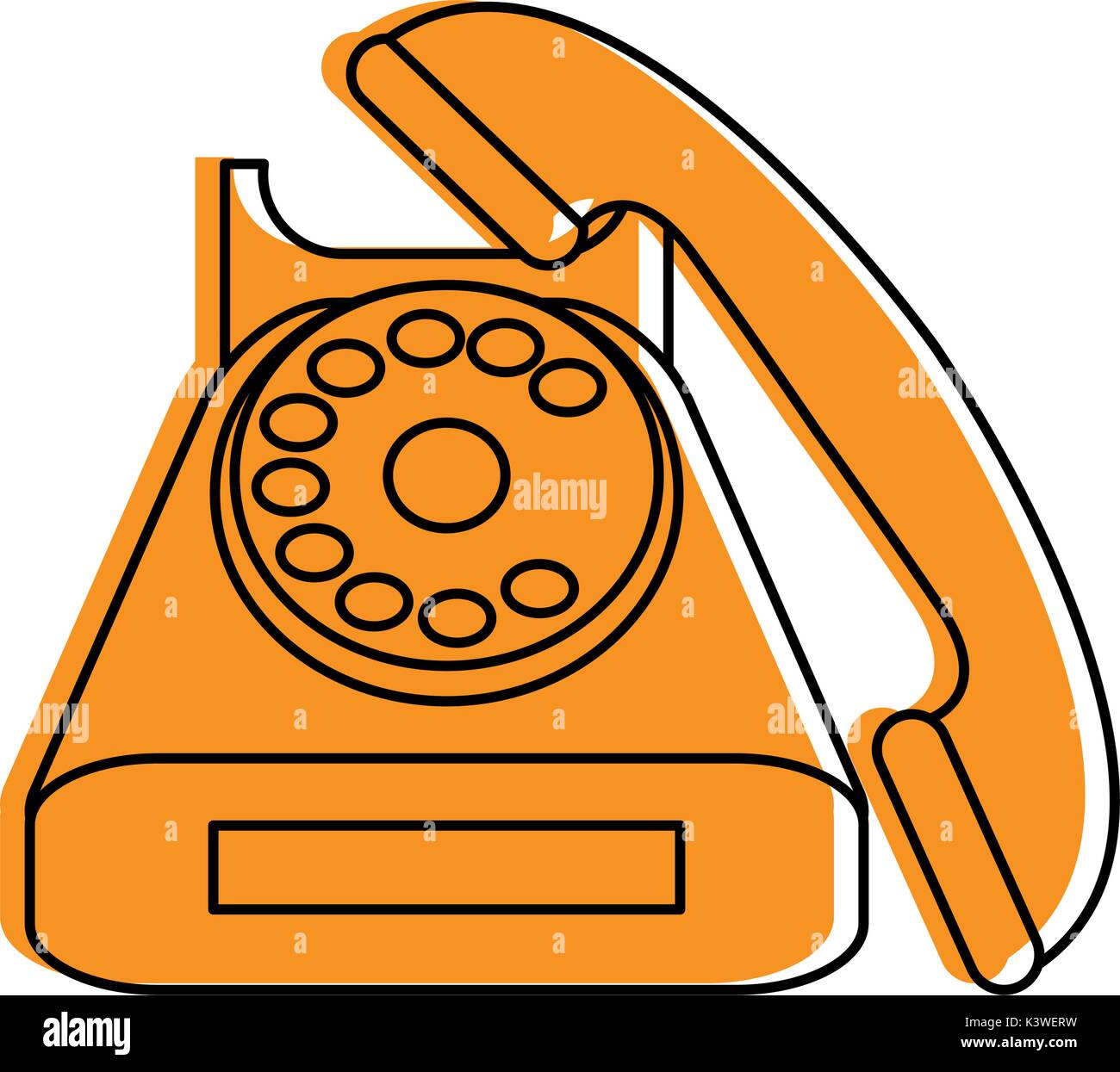 Isolated retro phone design Stock Vector Image & Art - Alamy