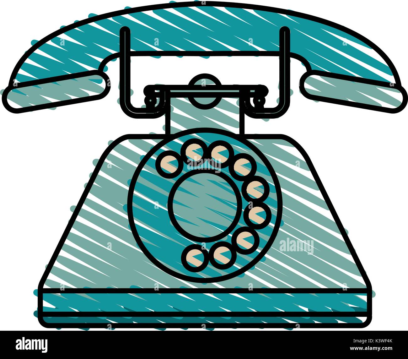 Retro phone ringing Stock Vector Images - Alamy