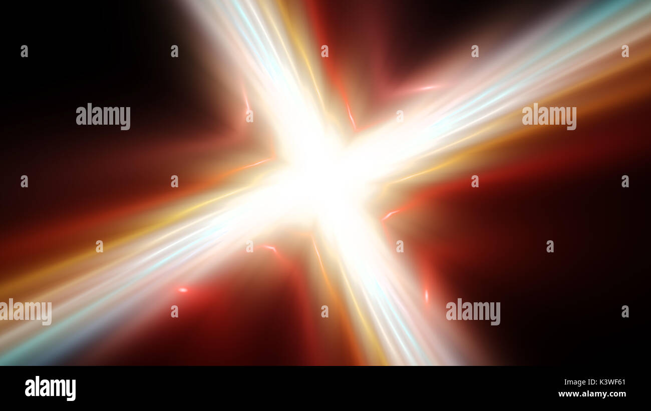 Colorful explosion in space fractal, computer generated abstract ...