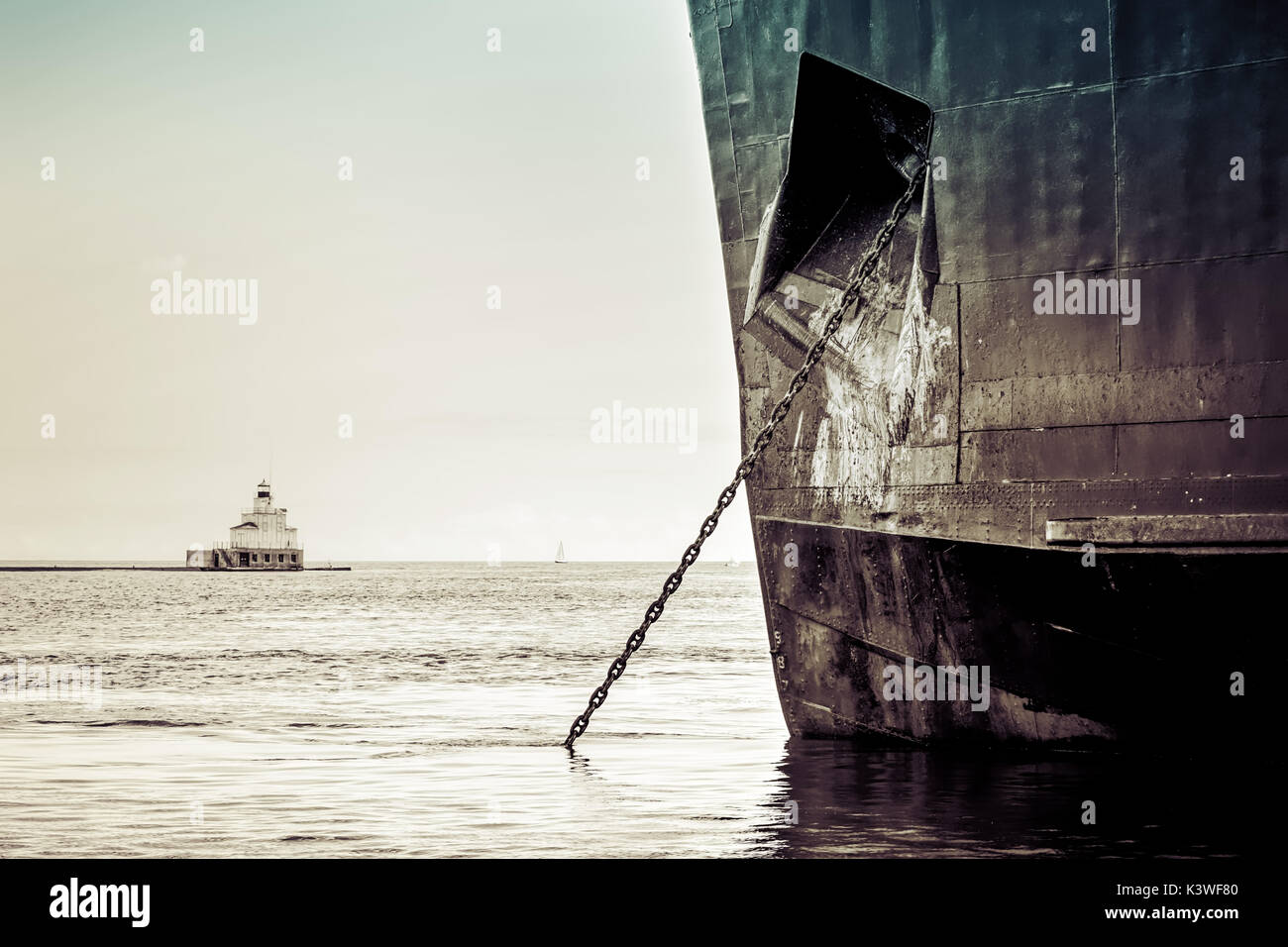 Anchor chain of a vessel hi-res stock photography and images - Alamy