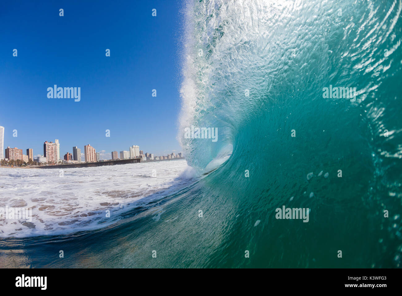 Front view water wave hi-res stock photography and images - Alamy