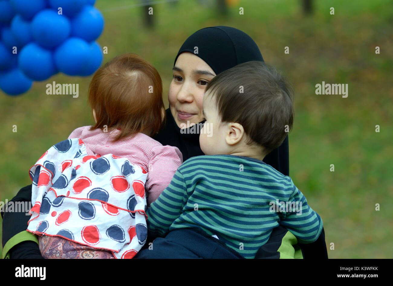 September 01,2017. Kiev, Ukraine. Muslims of Kyiv are celebrating ...