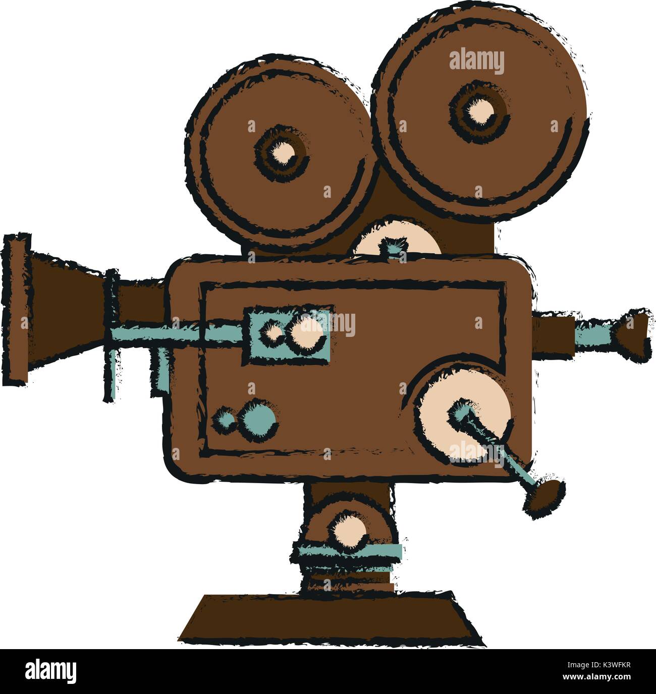 Isolated retro video camera design Stock Vector Image & Art - Alamy