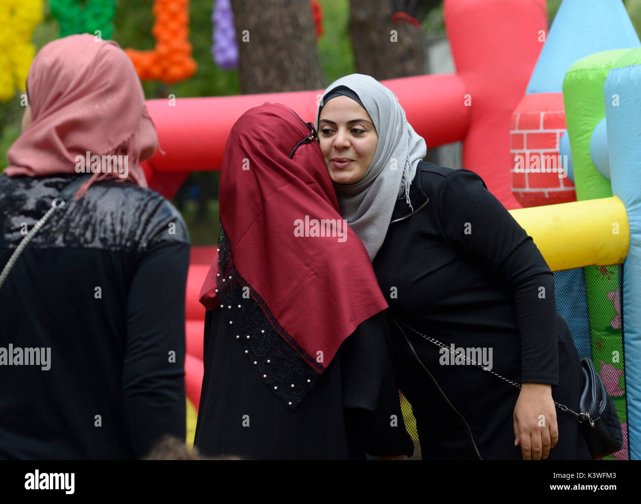 September 01,2017. Kiev, Ukraine. Muslims of Kyiv are celebrating ...