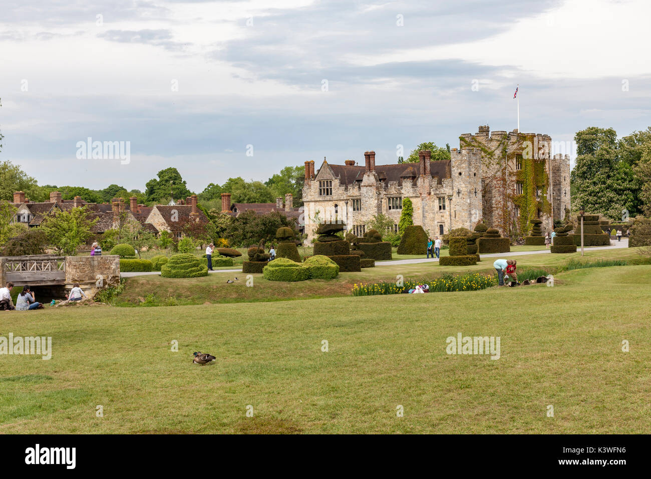 Castle dating from 1270, with Tudor artworks and lavish furnishings ...