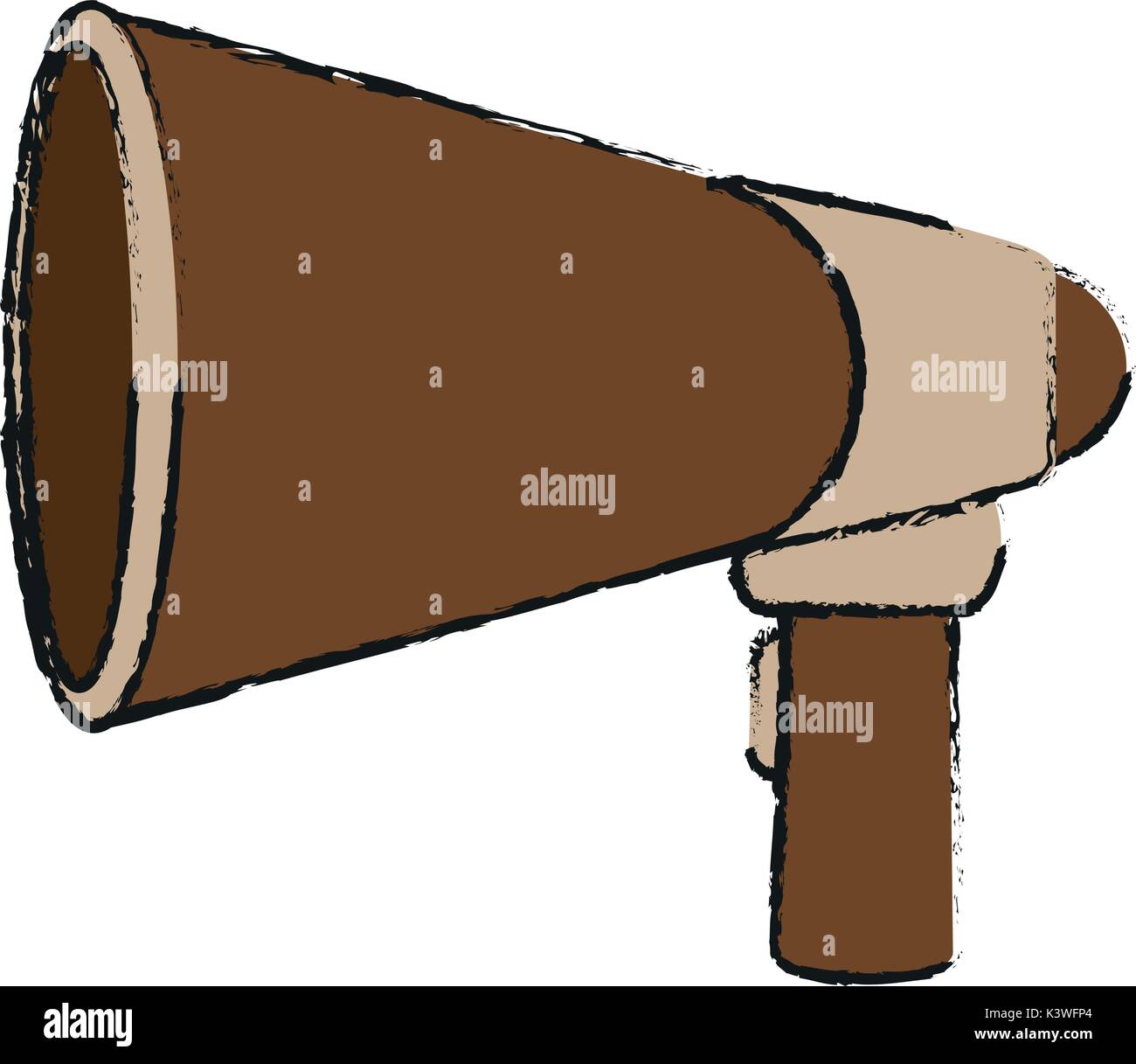 Vintage speaker megaphone shouting Stock Vector Images - Alamy