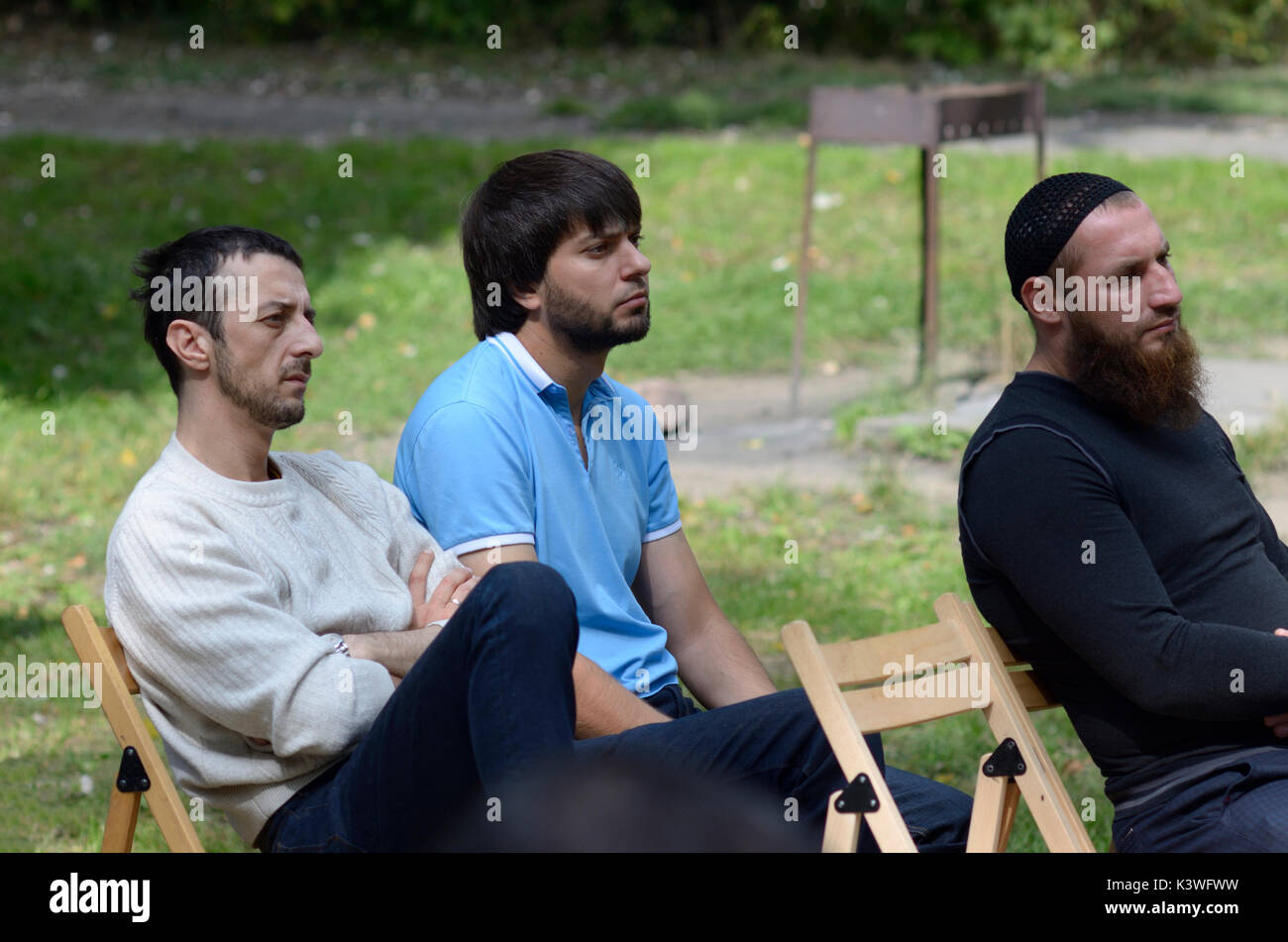 September 01,2017. Kiev, Ukraine. Muslims of Kyiv are celebrating ...