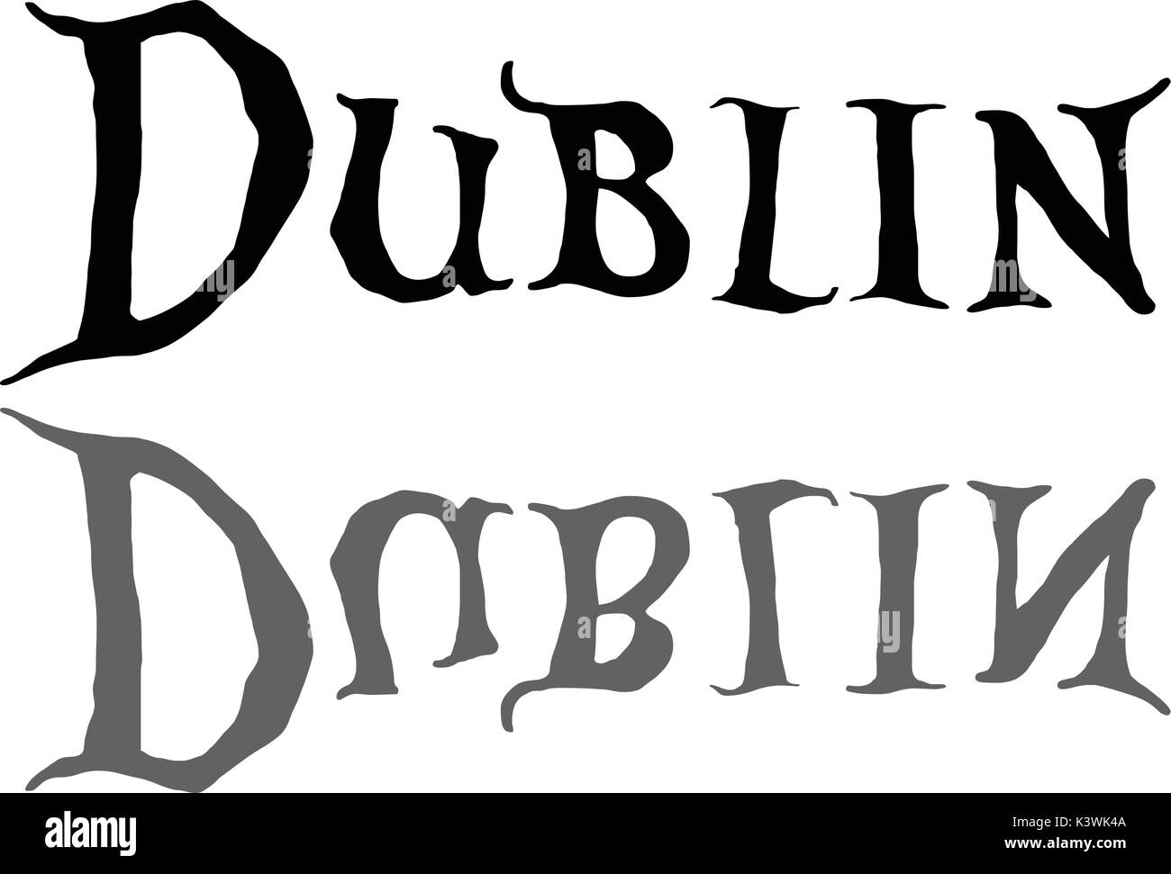 Irish cities Stock Vector Images - Alamy