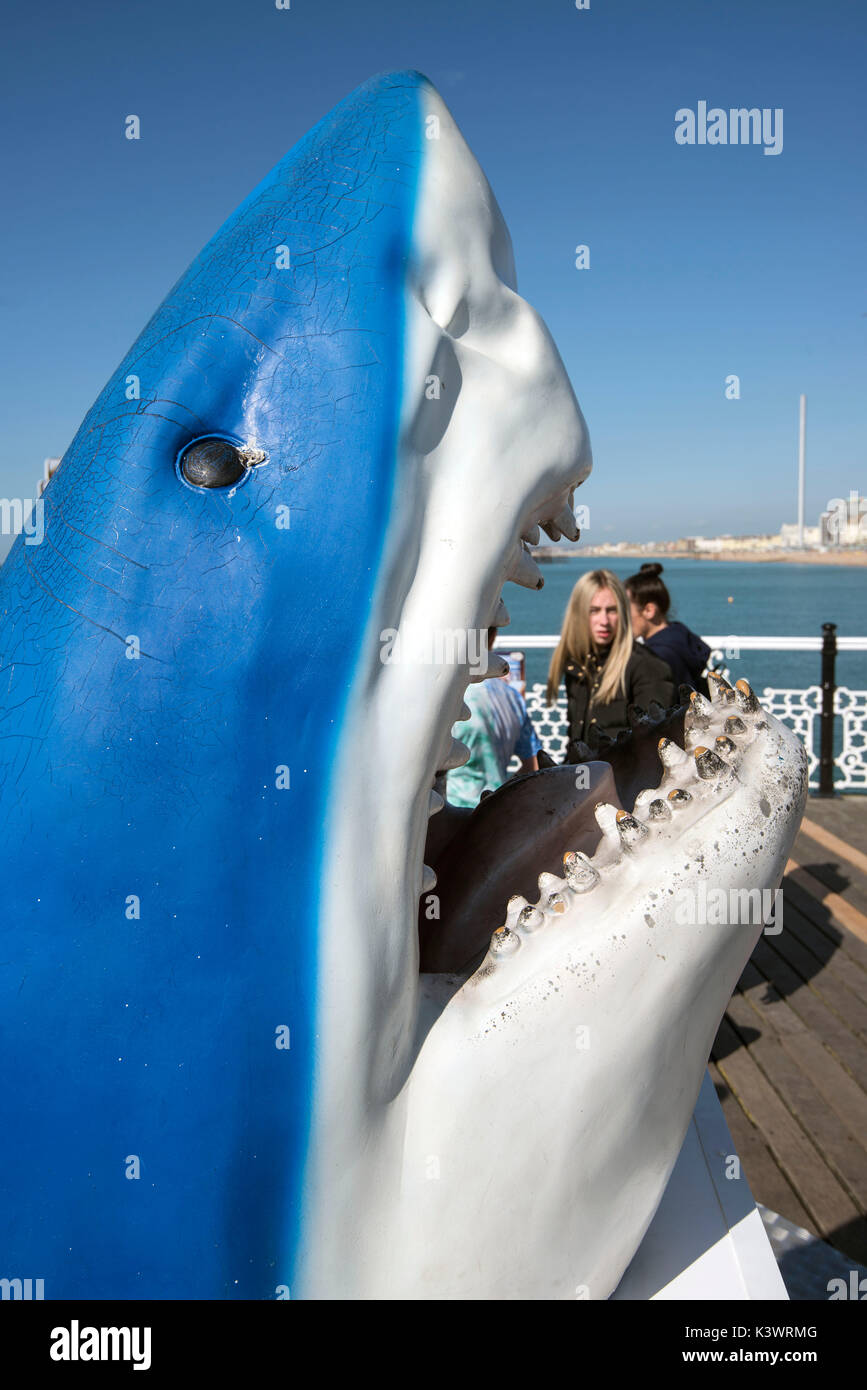 Shark brighton pier hi-res stock photography and images - Alamy