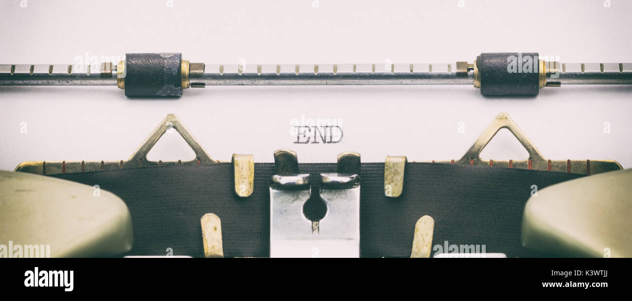 The letters word end hi-res stock photography and images - Alamy