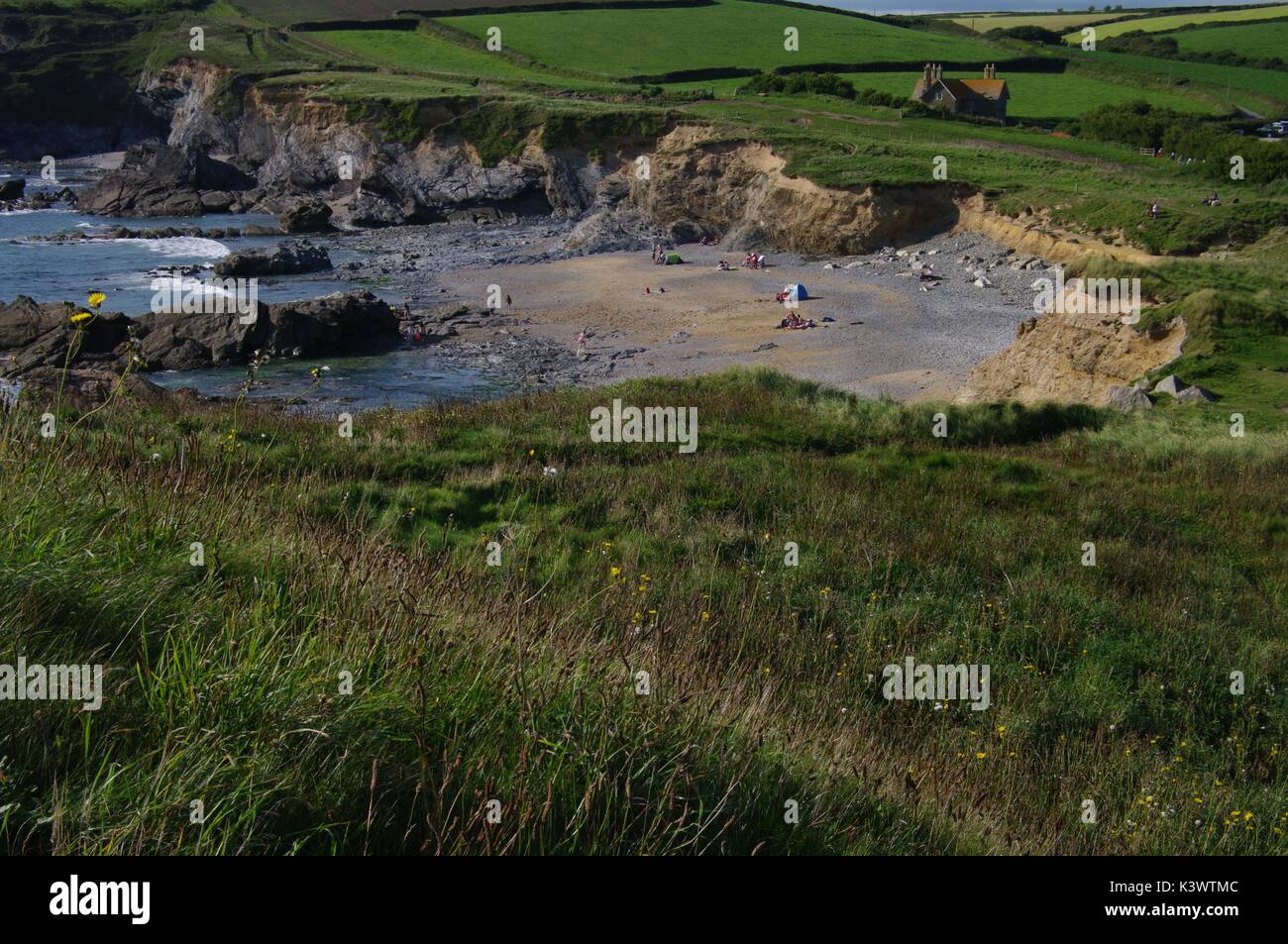Gunwalloe Beach, Cornwall, United Kingdom Stock Photo - Alamy