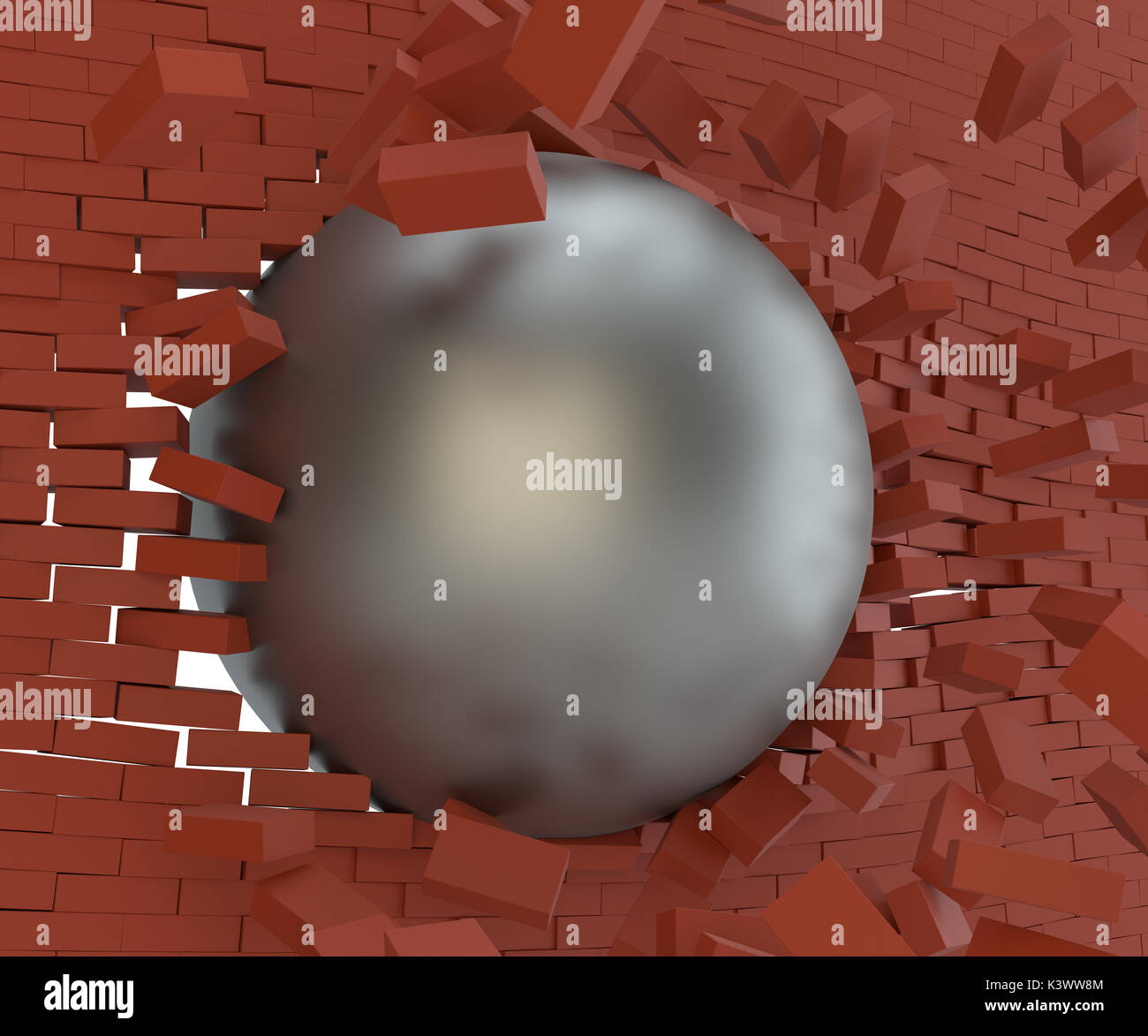 Collapsing brick wall close up hi-res stock photography and images - Alamy