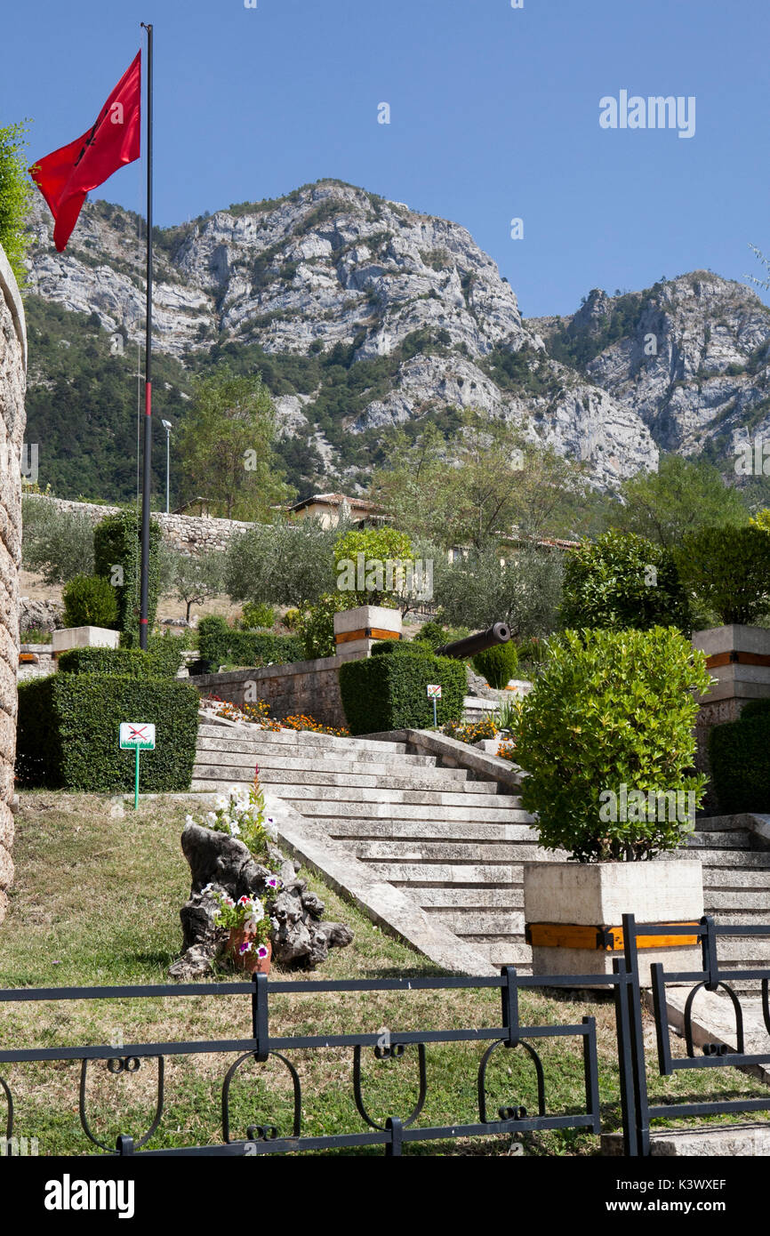 Kruja Castle, Albania, 02/09/2017 - Land scape of Kruja Castle, the ...