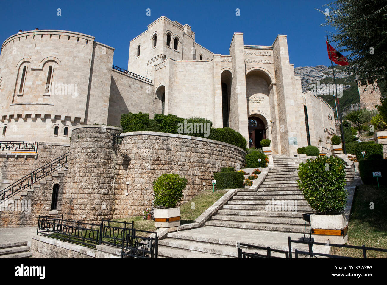 Kruja Castle, Albania, 02/09/2017 - Land scape of Kruja Castle, the ...