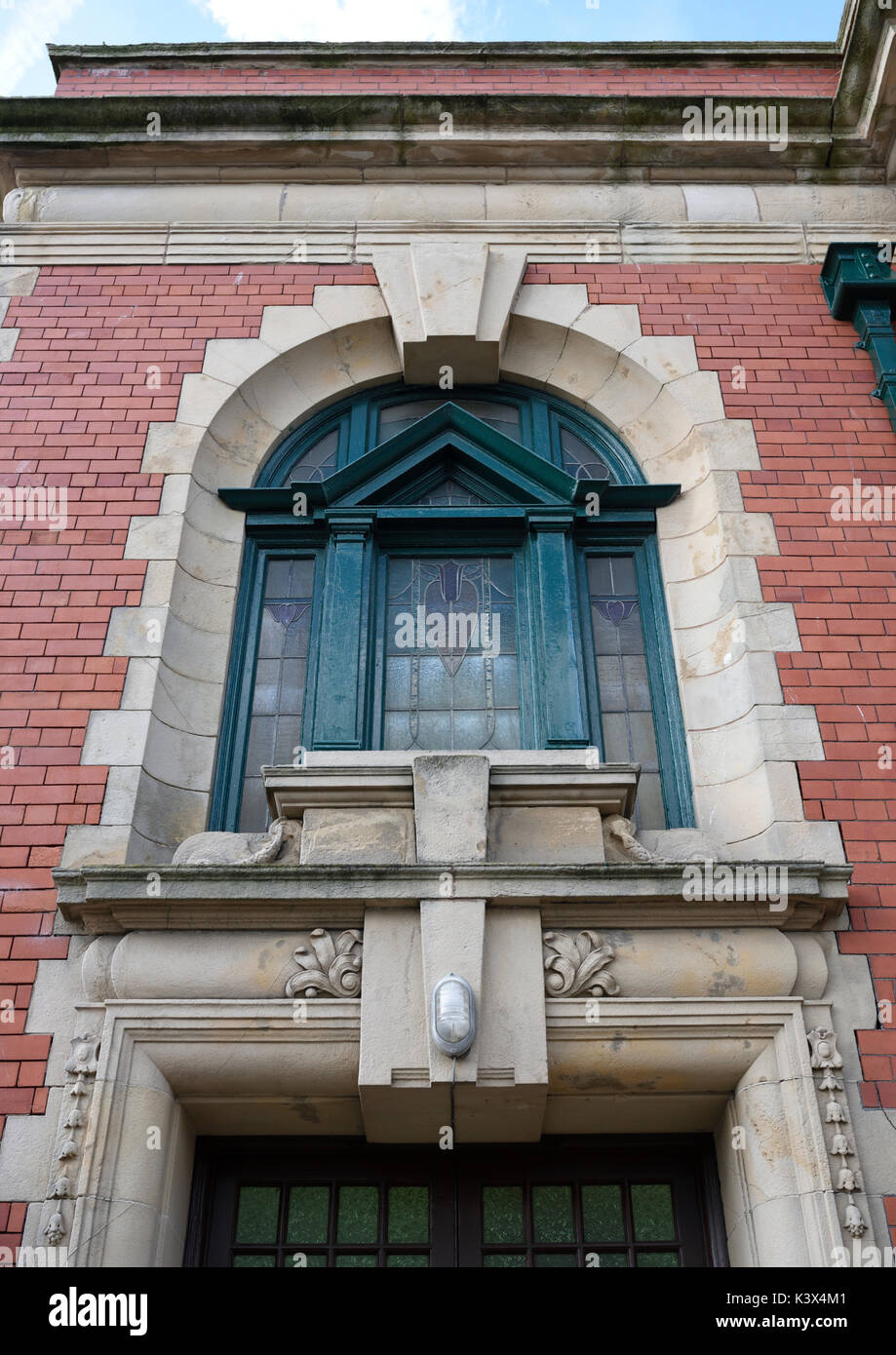 Stone arched window surround at the Emmanuel Christian Centre, ebenezer ...