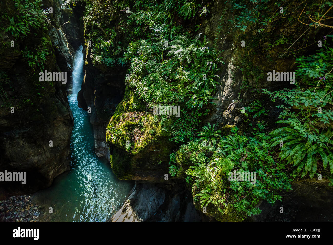 Orrido di Bellano - beautiful waterfall in small town on lake Como in ...