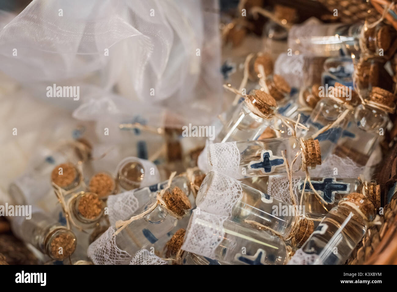 flasks of holy water Stock Photo - Alamy
