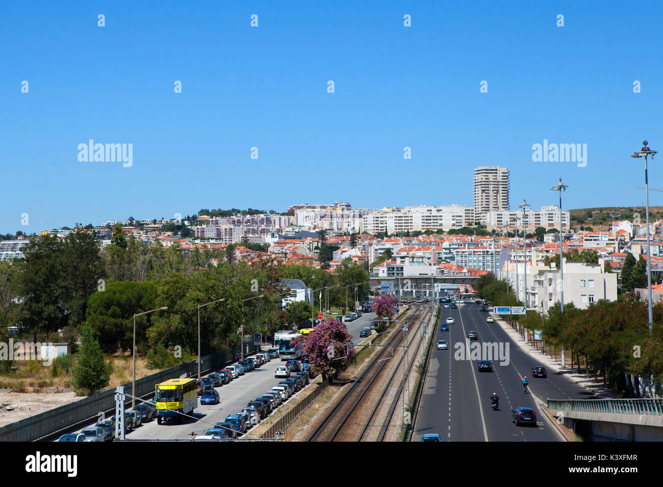 Lisbon, the capital and the largest city of Portugal in the Alfama ...