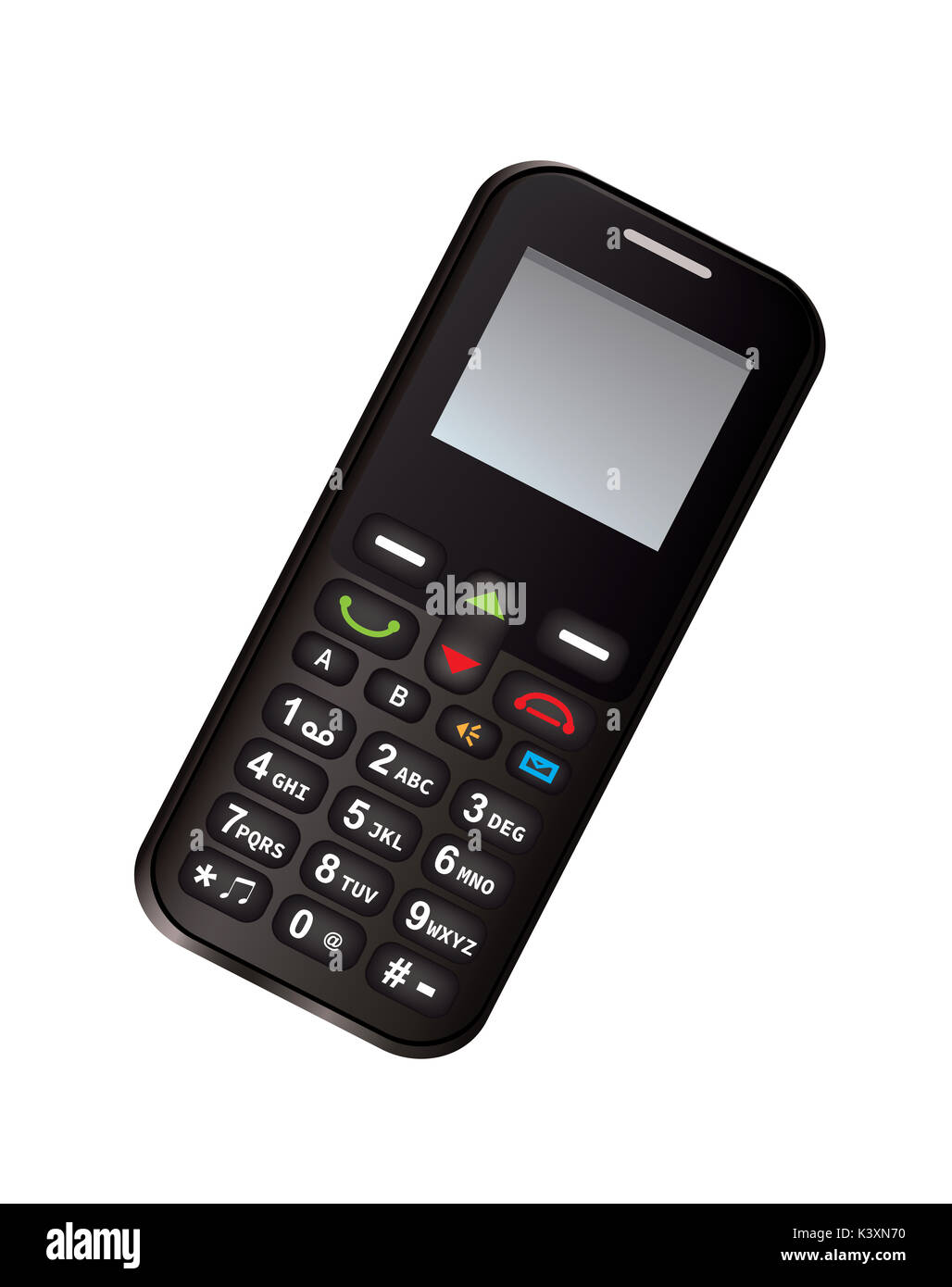 Mobile on white background Stock Photo - Alamy