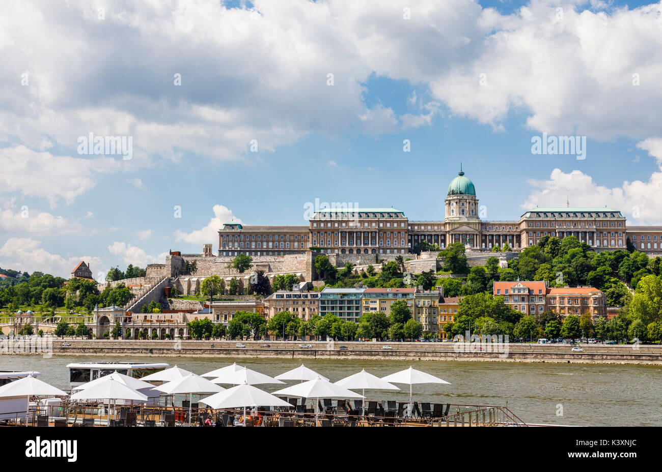 The iconic Buda Castle or Royal Palace in the Buda Castle District ...